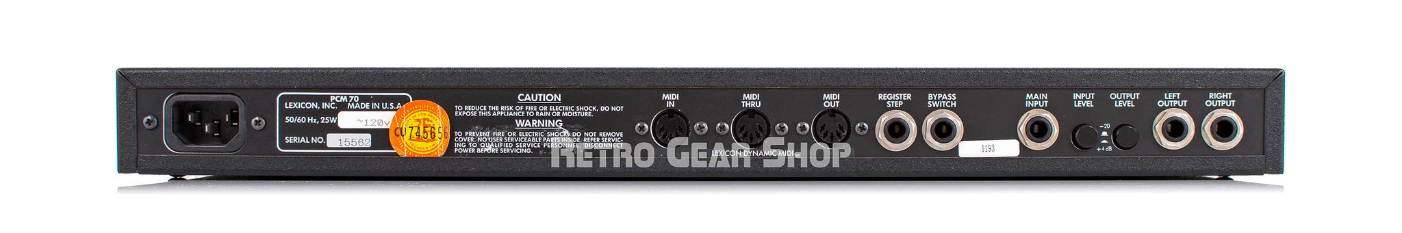 Lexicon PCM 70 Digital Effects Processor Version 2.0 Vintage Rare ...