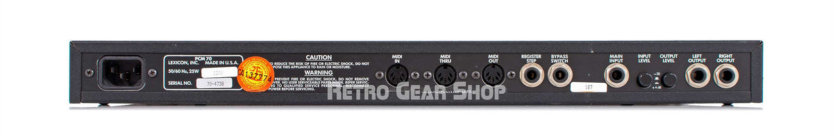 Lexicon PCM 70 Digital Effects Processor Vintage Rare PCM70 – Retro ...