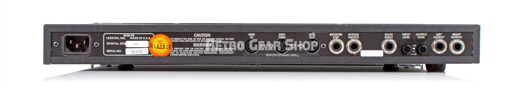 Lexicon PCM 70 Digital Effects Processor Manual Vintage Rare – Retro ...