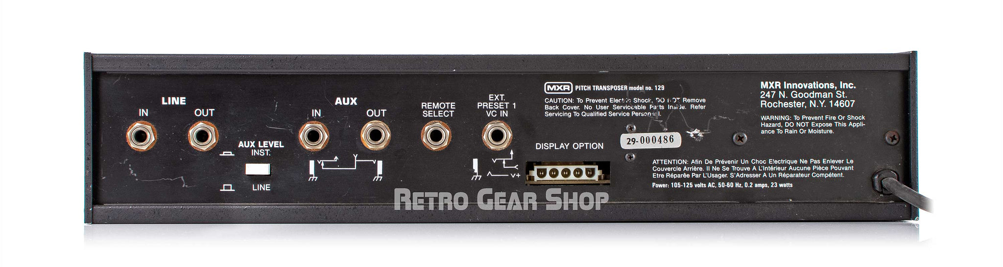 MXR Model 129 Analog Pitch Transposer Shifter Display Vintage Rare ...