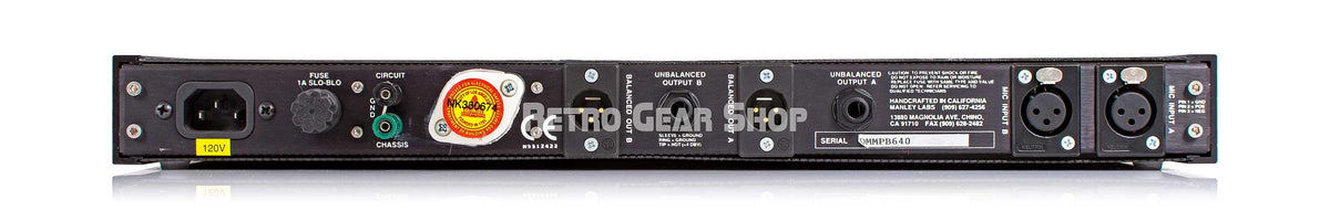 Manley Dual Mono Microphone Preamp – Retro Gear Shop