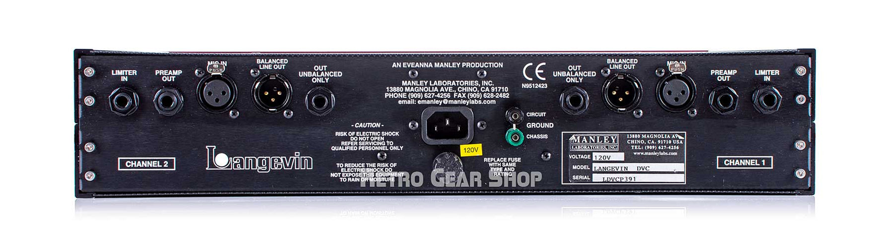 Manley Langevin Dual Vocal Combo Channel Strip Preamp EQ Compressor ...