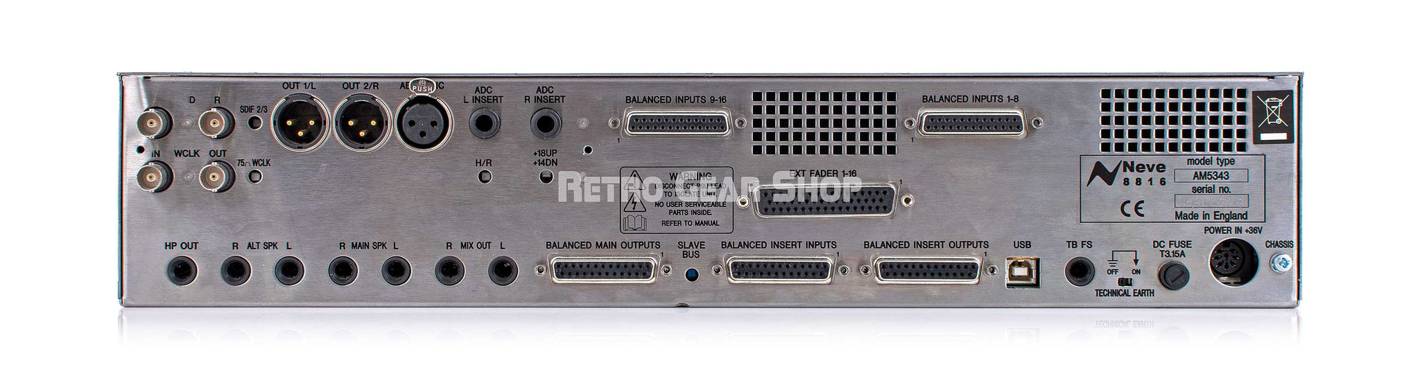 Neve 8816 16-Channel Analog Summing Mixer 8804 Fader Module Set – Retro ...