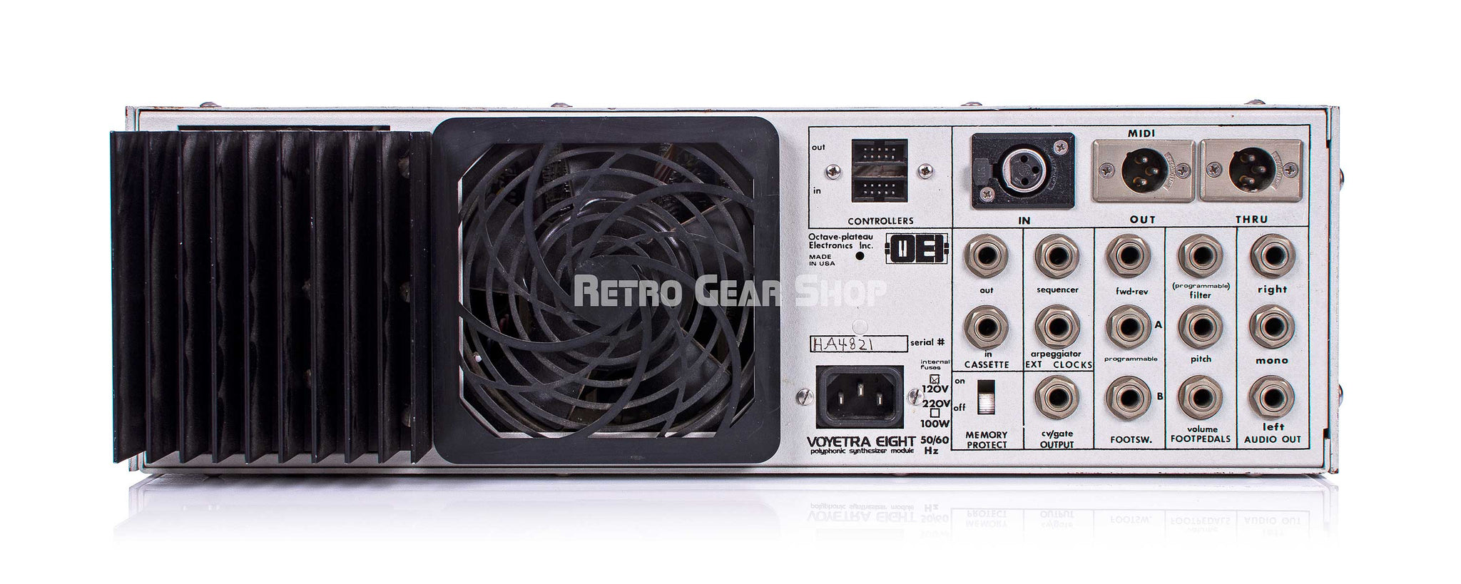 Octave Plateau Voyetra 8 Rev 4 Polyphonic Rack Synth Vintage Rare ...