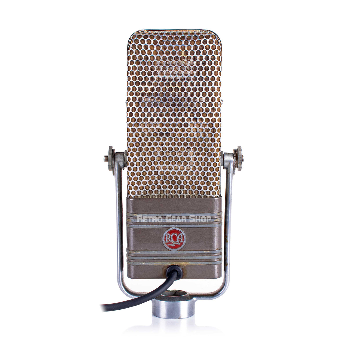 RCA 44BX Gray + Stand Serviced Vintage Microphone Rare Ribbon Mic ...