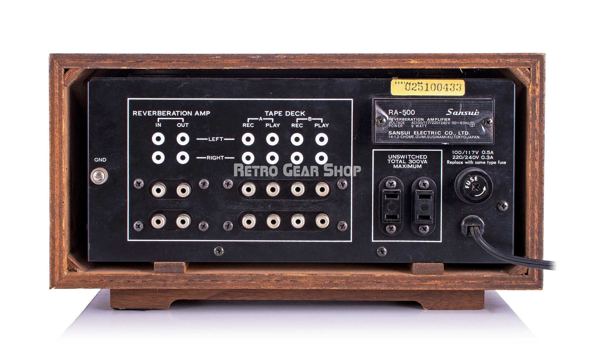 Sansui RA-500 Reverberation Amplifier Spring Reverb Vintage Rare ...