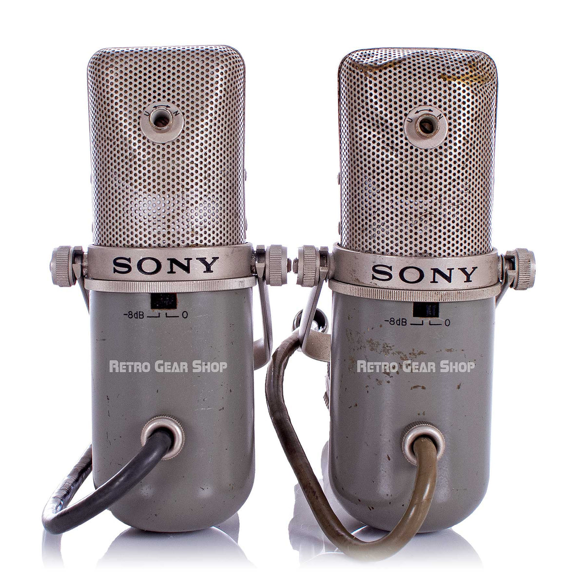 Sony C-37P Fet Condensor Mic Stereo Pair Rare Vintage Microphone C37P ...