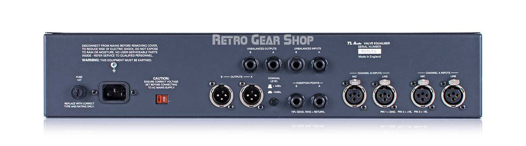 TL Audio EQ-1 Classic Series Dual Valve Equaliser TLA Tube EQ – Retro ...