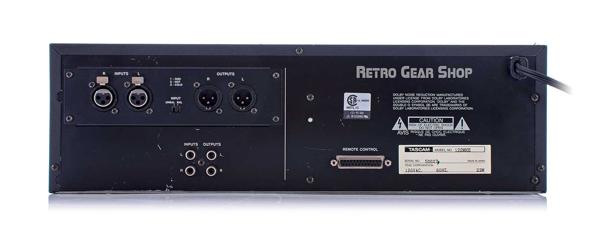 Tascam 122MkIII Professional 3 Head Cassette Deck Recorder – Retro Gear ...