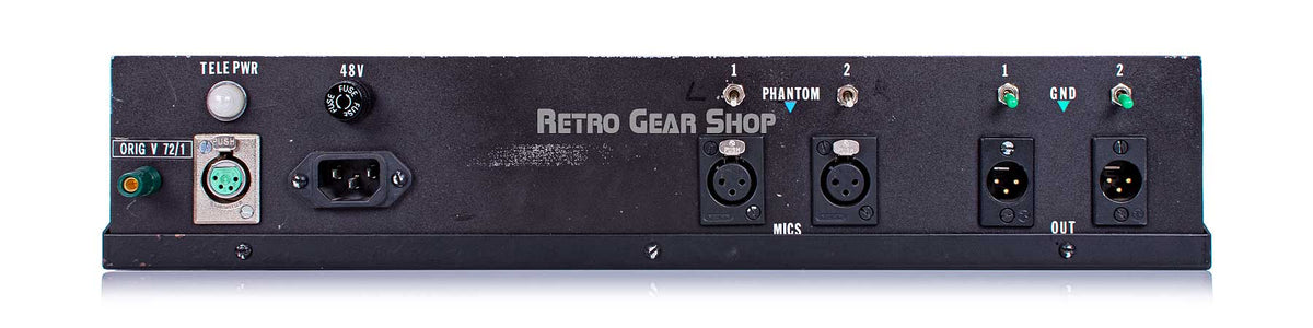 Telefunken V72 Stereo Pair + Rack TAB Siemens Vintage Rare Mic Pre ...