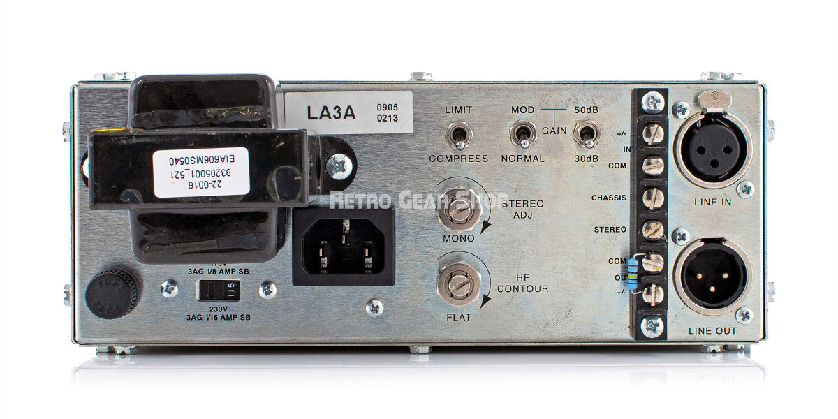 UA Universal Audio LA-3A Reissue Audio Leveler Mono Opto Compressor ...