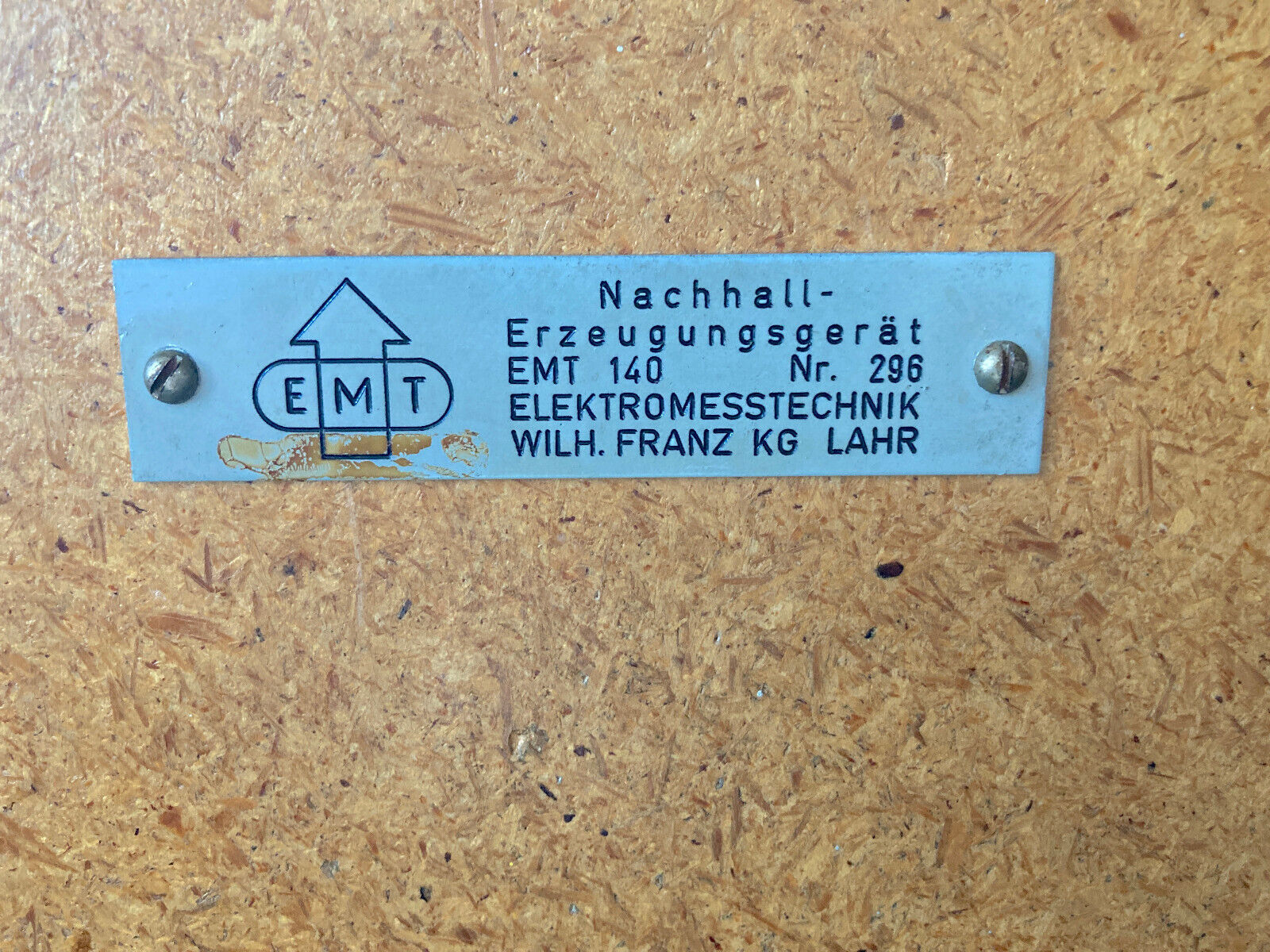 EMT 140 Stereo Tube Plate Reverb Rare Vintage Motor Remote – Retro Gear ...