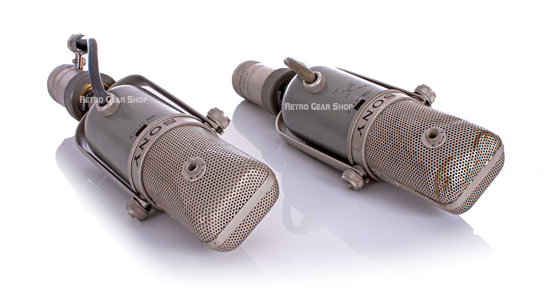 Sony C-37P Fet Condensor Mic Stereo Pair Rare Vintage Microphone C37P ...