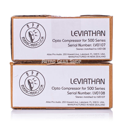 APA Leviathan Opto 500 Series Compressor Matched Sequential Pair– Retro ...
