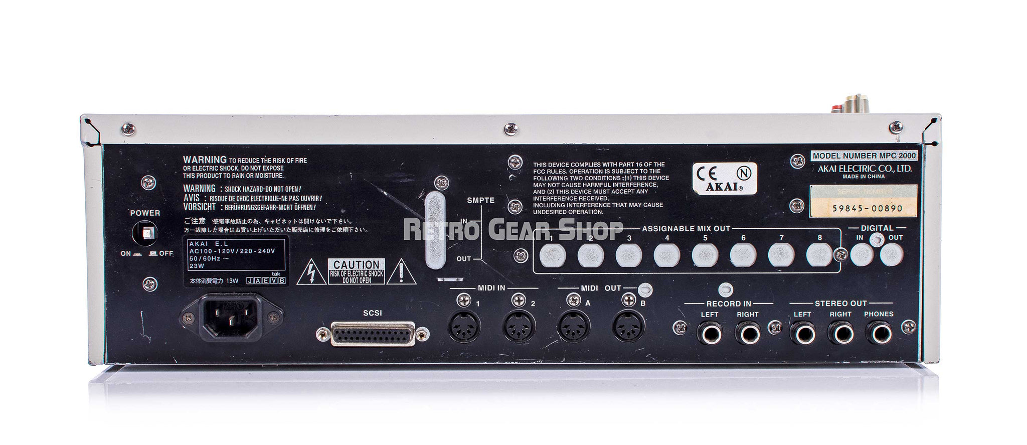 Akai MPC-2000 Rare Vintage Sampling Drum Machine MPC2000 – Retro Gear Shop