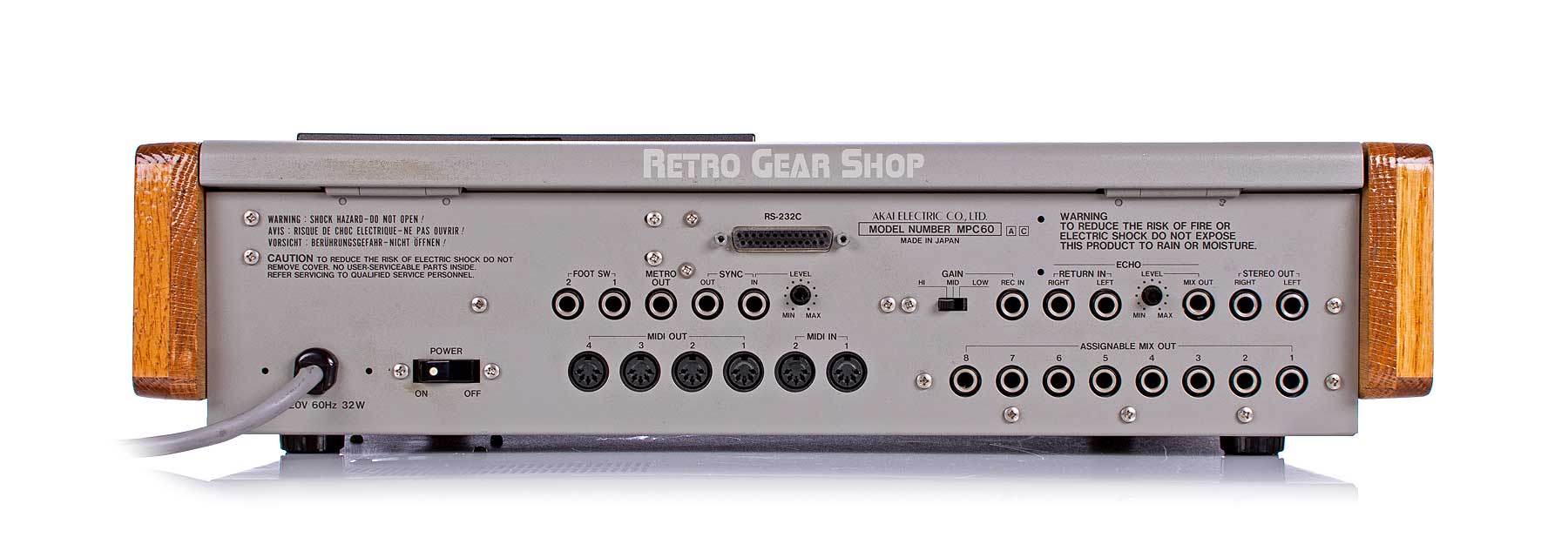 Akai MPC-60 Mk1 + Wood Upgrades Rare Vintage Sampling Drum Machine MPC60 – Retro Gear Shop