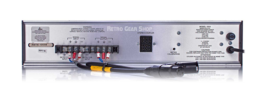 dbx 165A Over Easy Compressor / Limiter Sequential Stereo Pair Rare – Retro Gear Shop