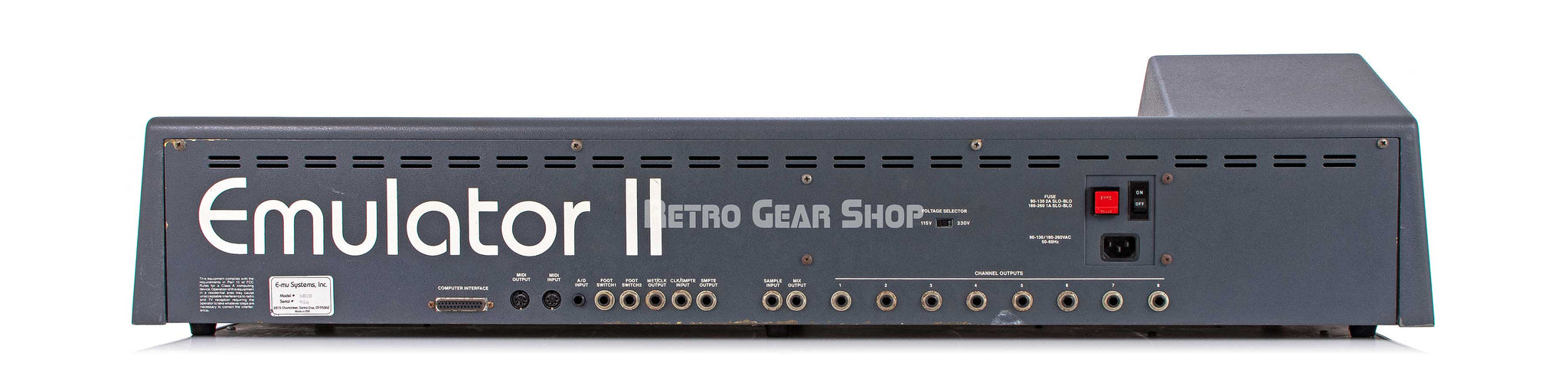 Emu Emulator II Poly Synth Sample Analog Vintage Rare E-Mu Systems – Retro Gear Shop