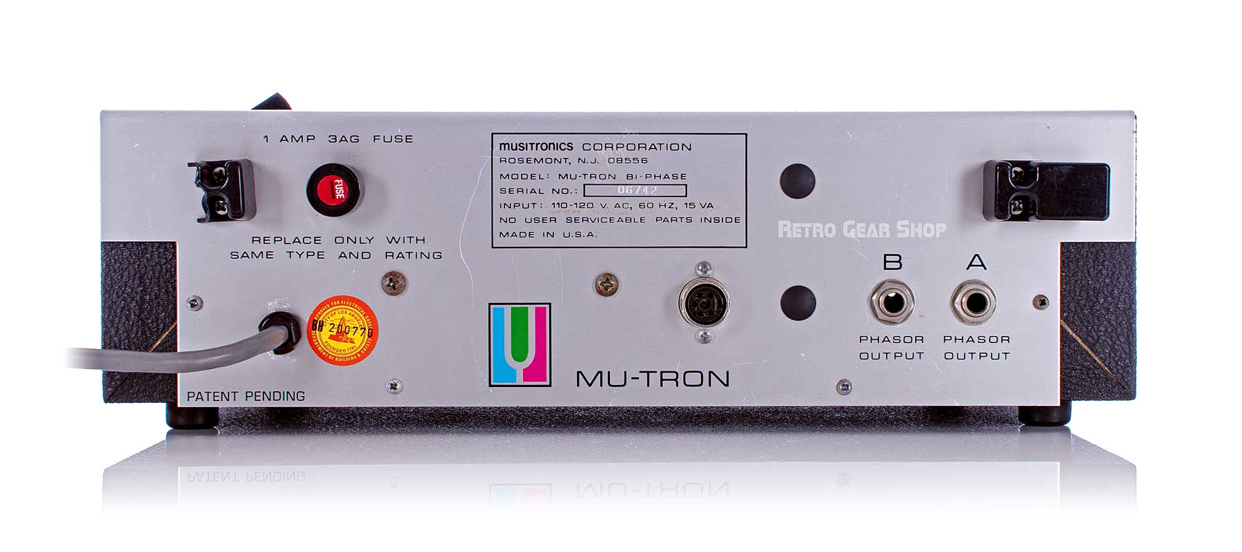 Mu-Tron Bi-Phase Musitronics Rare Vintage Phaser Guitar Effect Pedal ...
