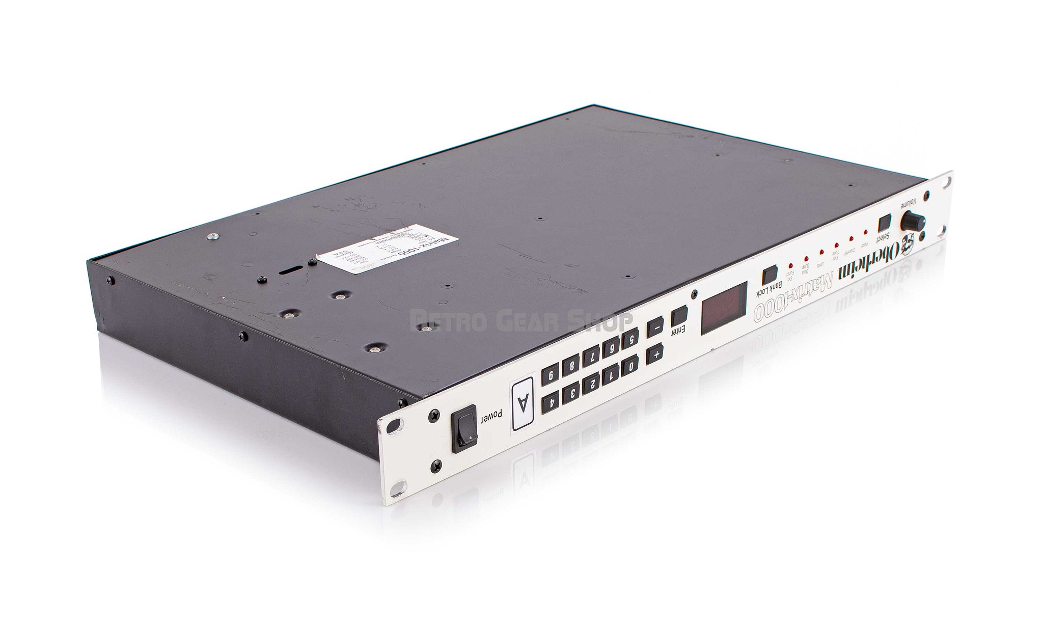 Oberheim Matrix 1000 White Face Vintage Rack Analog Synthesizer Manual ...