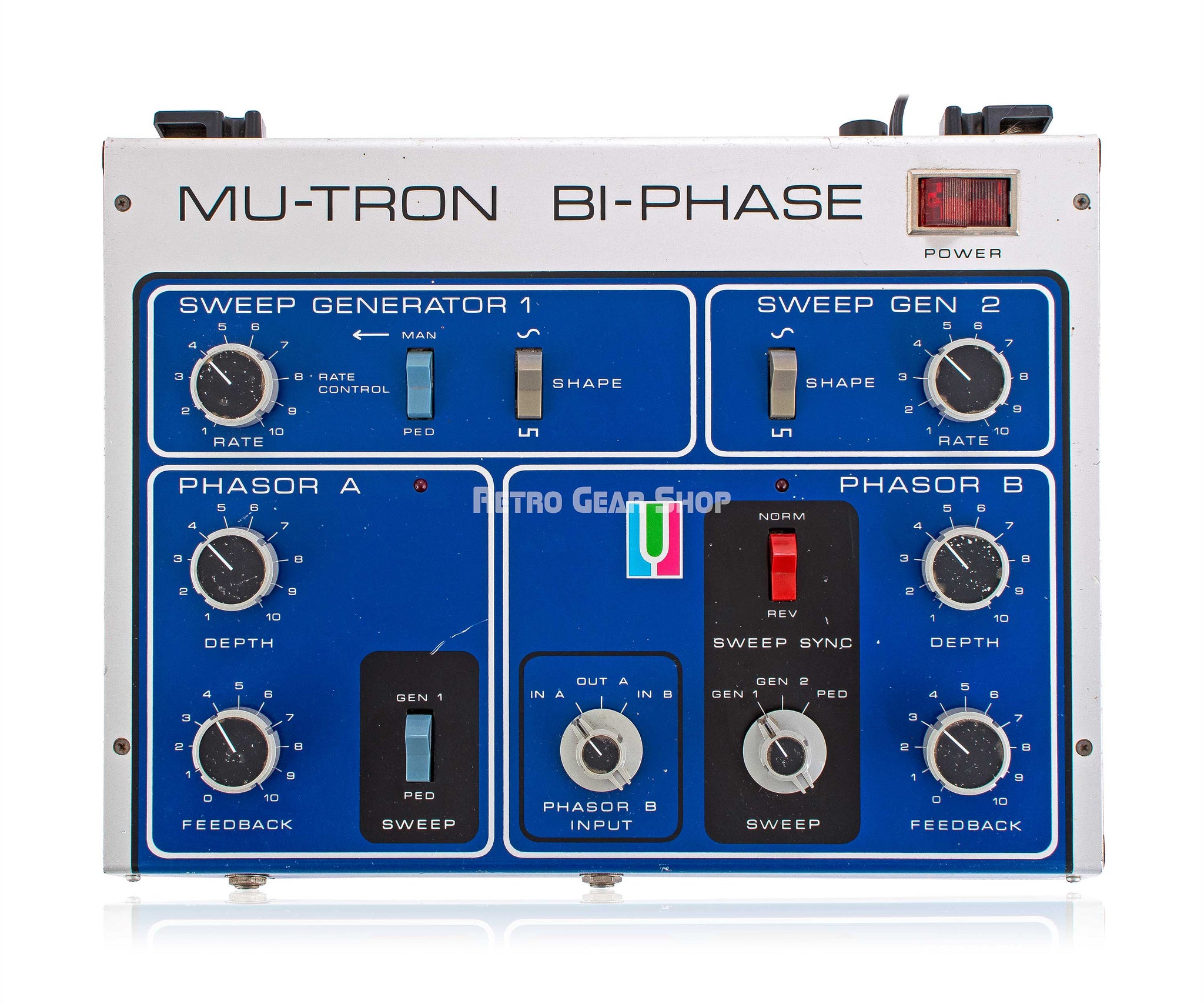 Mu-Tron Bi-Phase Musitronics Rare Vintage Phaser Guitar Effect Pedal ...